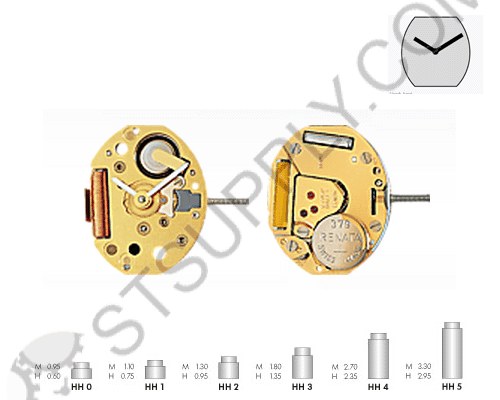 Ronda Movement 751E Date at 3 AIG3 ST Supply
